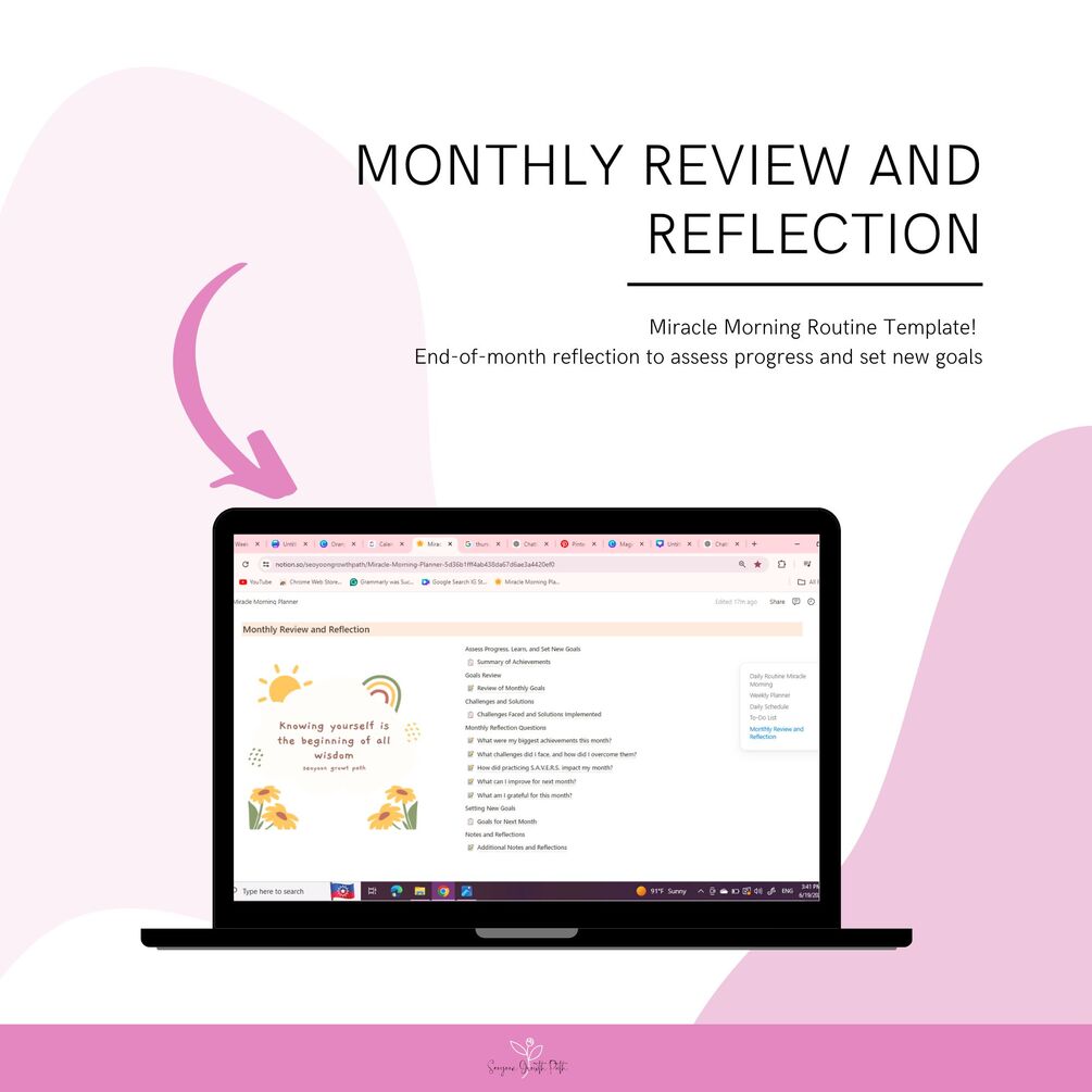 Transform Your Life: Miracle Morning Notion Planner