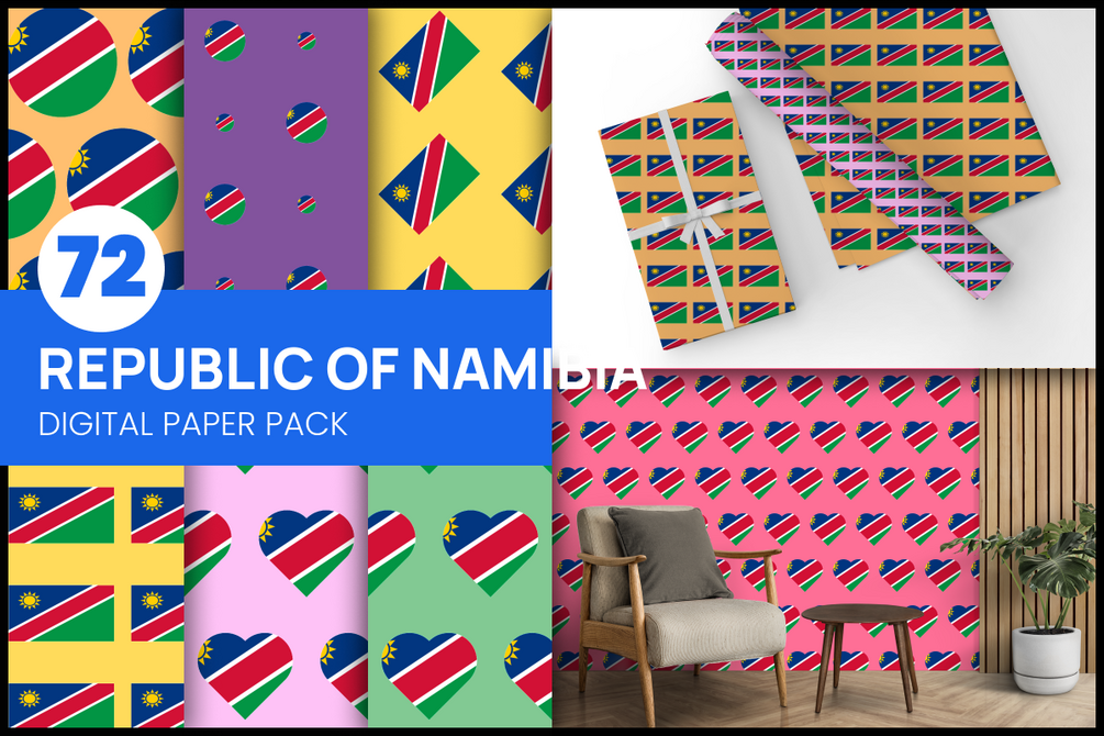 Republic of Namibia Seamless Patterns
