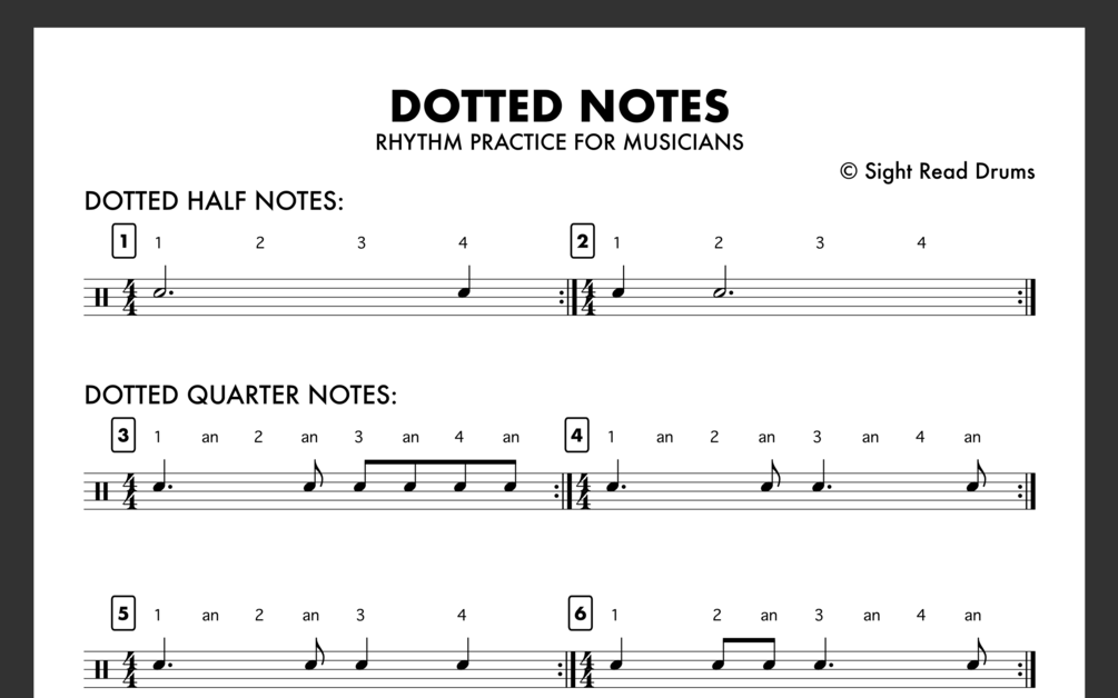 Dotted Notes - Rhythm Practice for Musicians