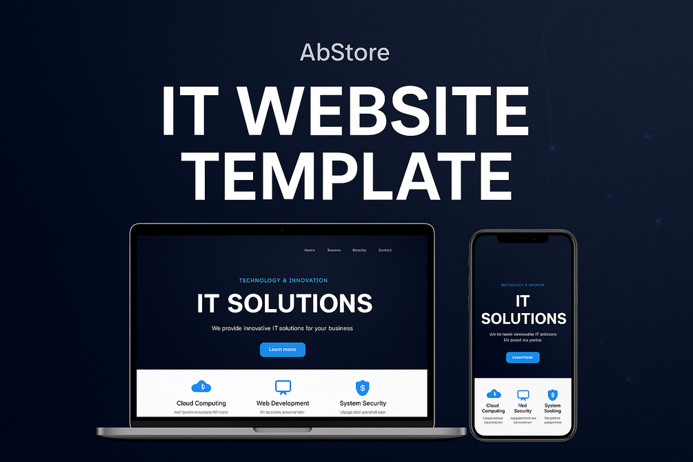 📦 IT Website Template – Digital Product
