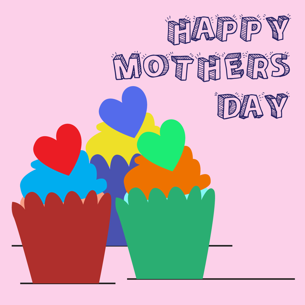 FREE!! Cupcake Style Handmade Mothers Day Card For Your Mom