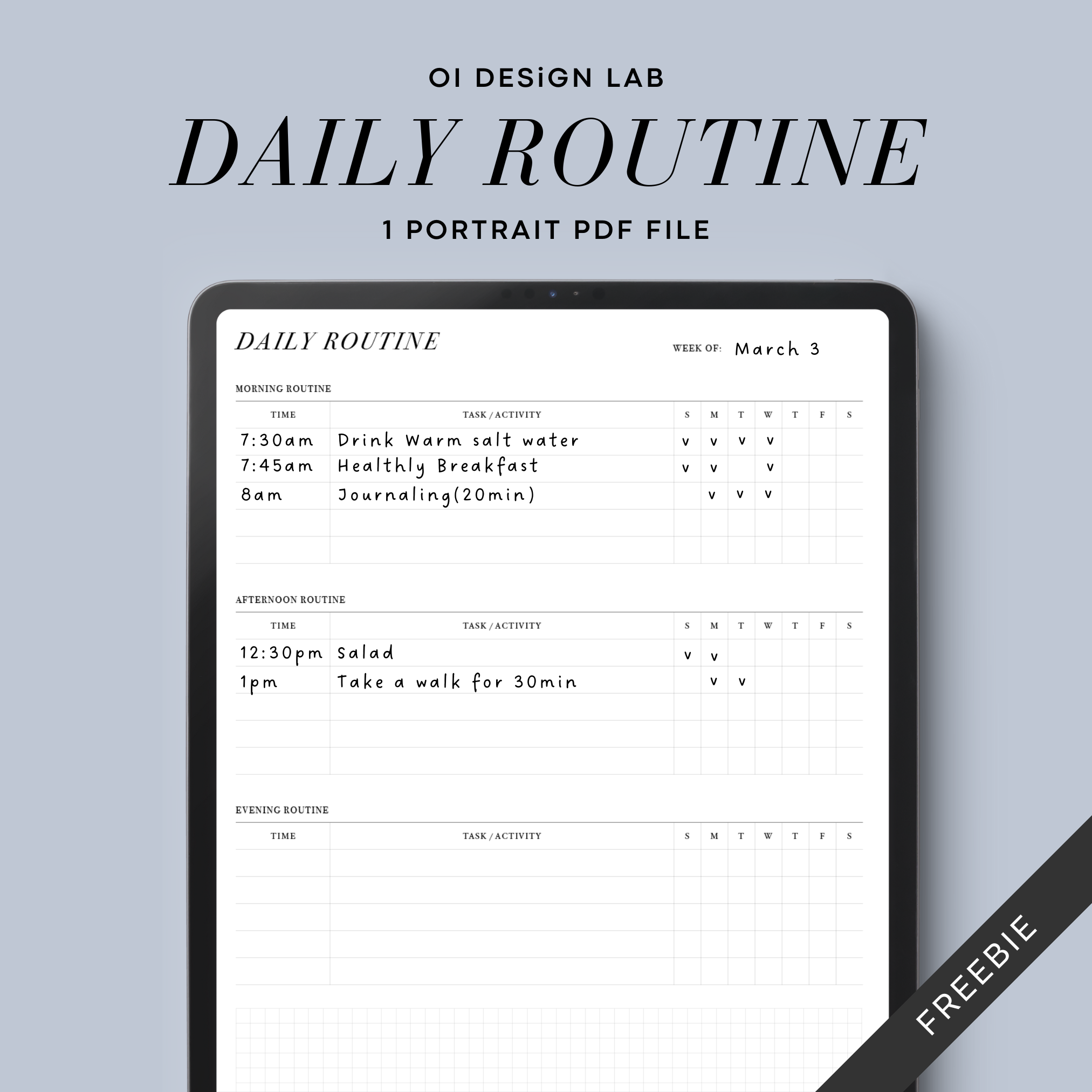 Elevate Your Day with Our March Freebie! - Oi Design Lab