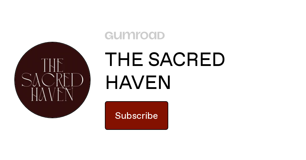 THE SACRED HAVEN