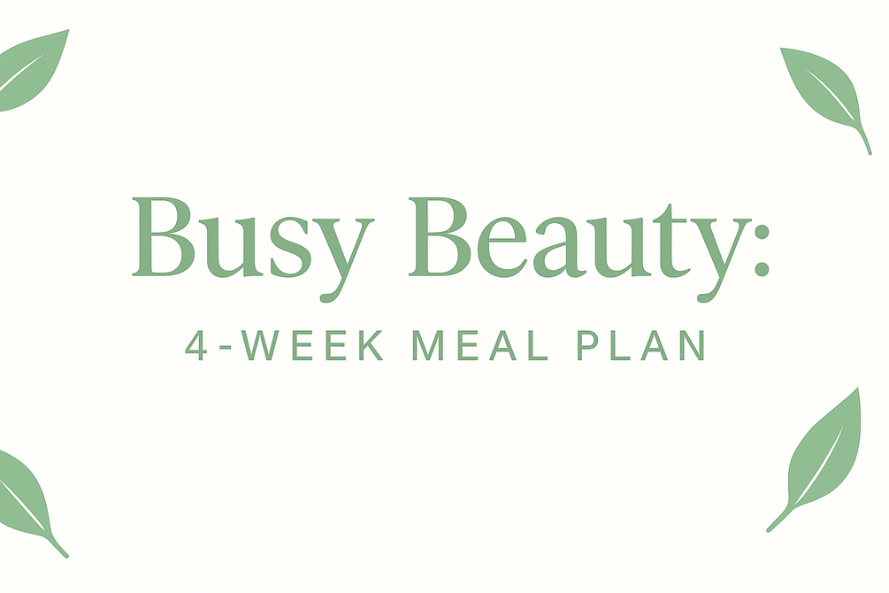 4-Week Weight Loss Meal Plan for Busy Woman 30+