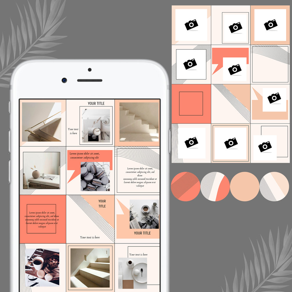 Instagram post and hightlights templates Karen