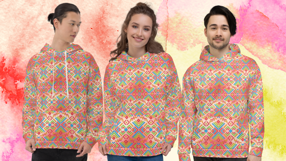gradient-bright-dayak-03-unisex-hoodie