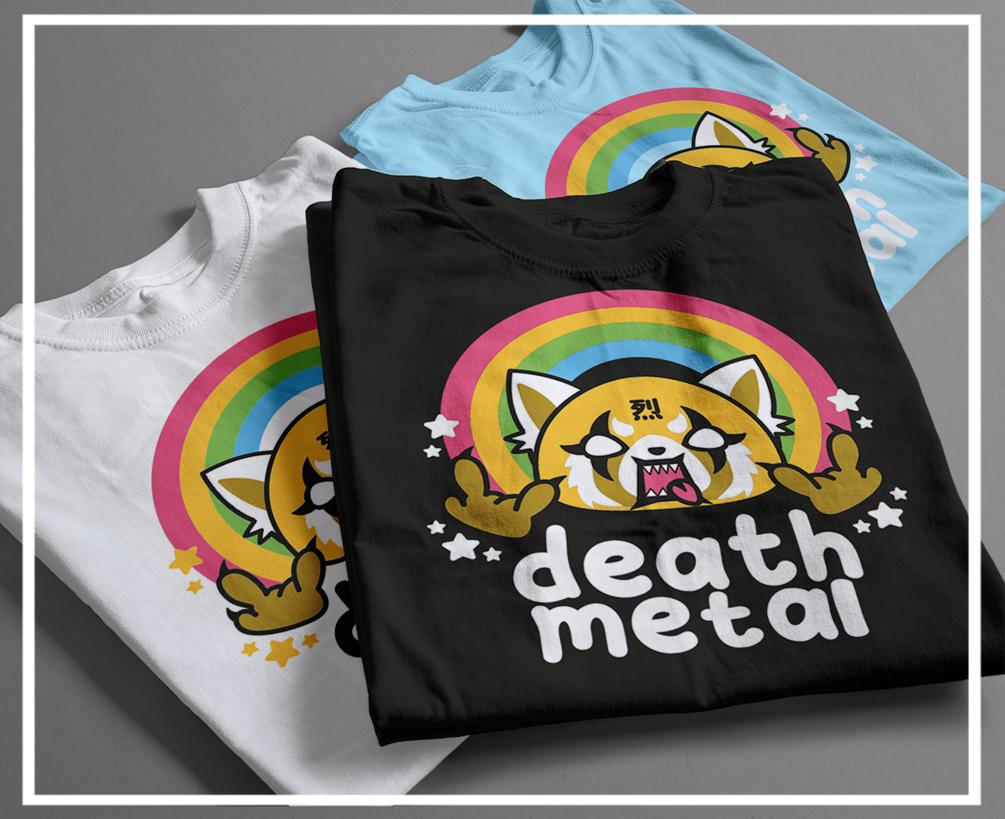 Vector Editable - Death Metal Aggretsuko