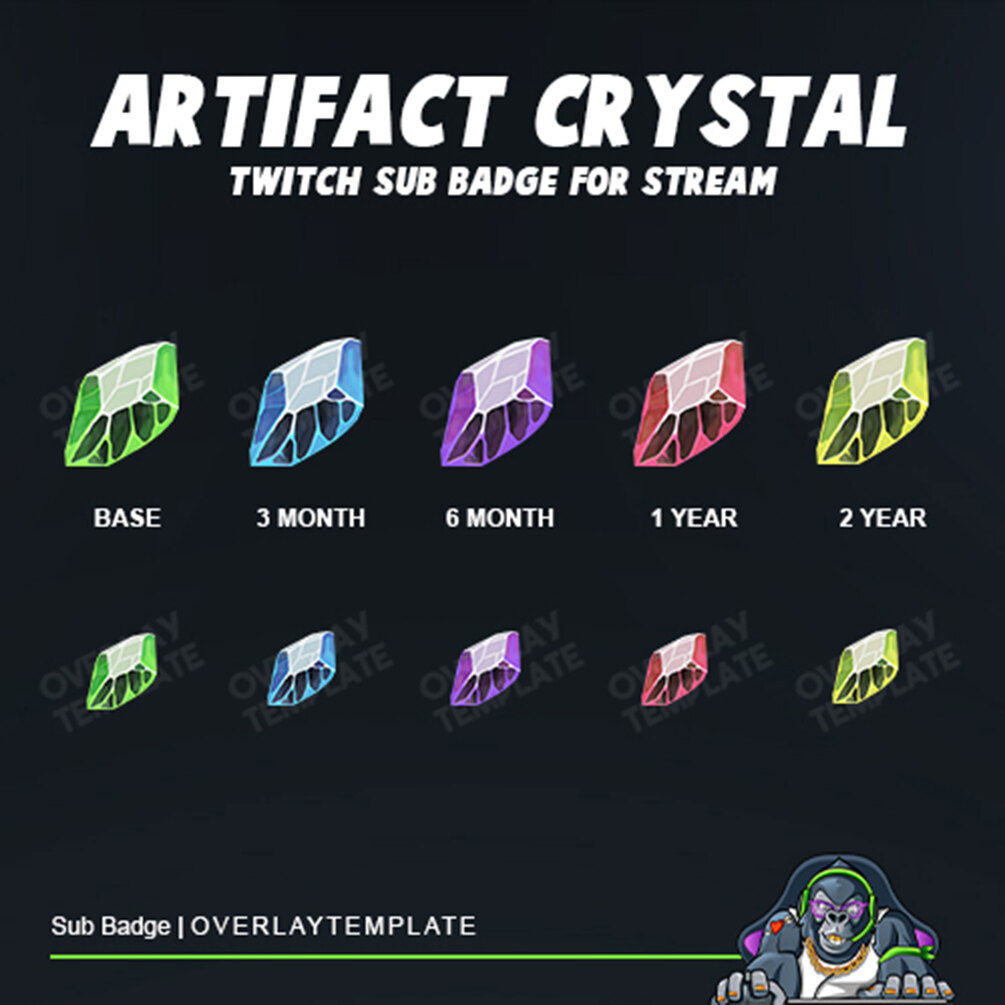 Artifact Crystal – Sub Badges
