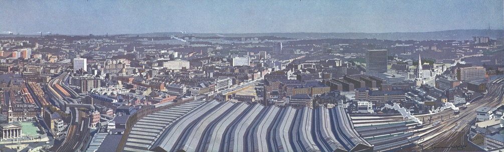 1964 Southern View of London from the Shell Centre Tower