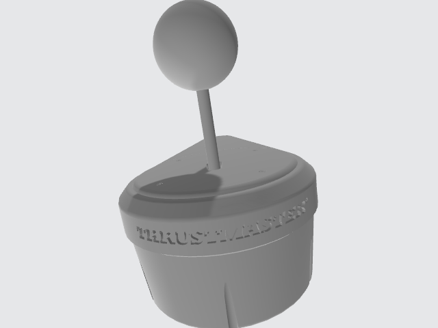 3D Model of Thrustmaster Sequential Shifter