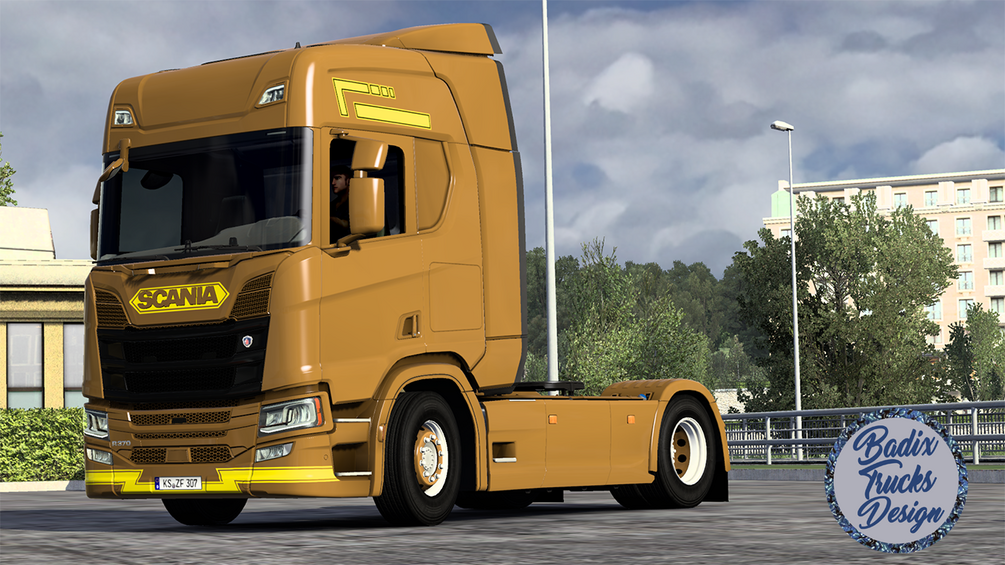 [Scania R Next Gen] Brown / Yellow Skin