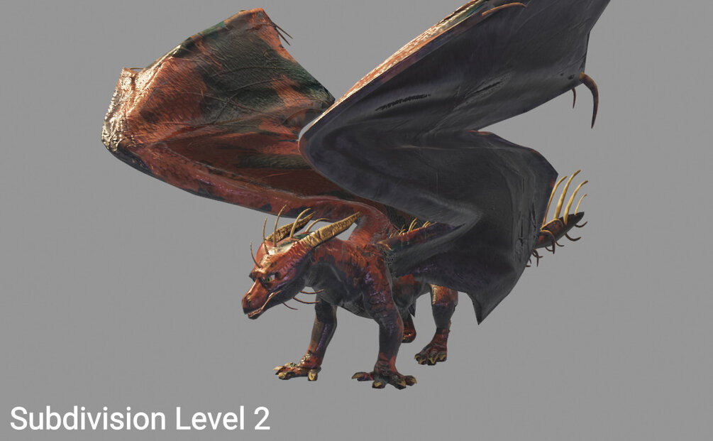 Red Dragon Character With 29 Animations