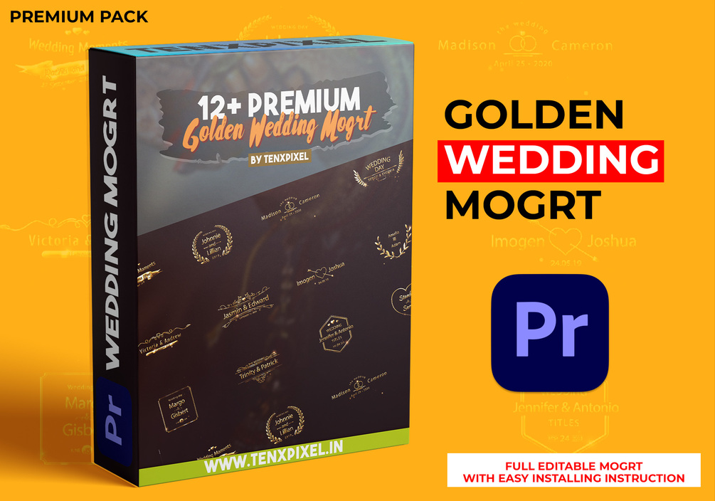 Premier Pro Golden Mogrt For Wedding