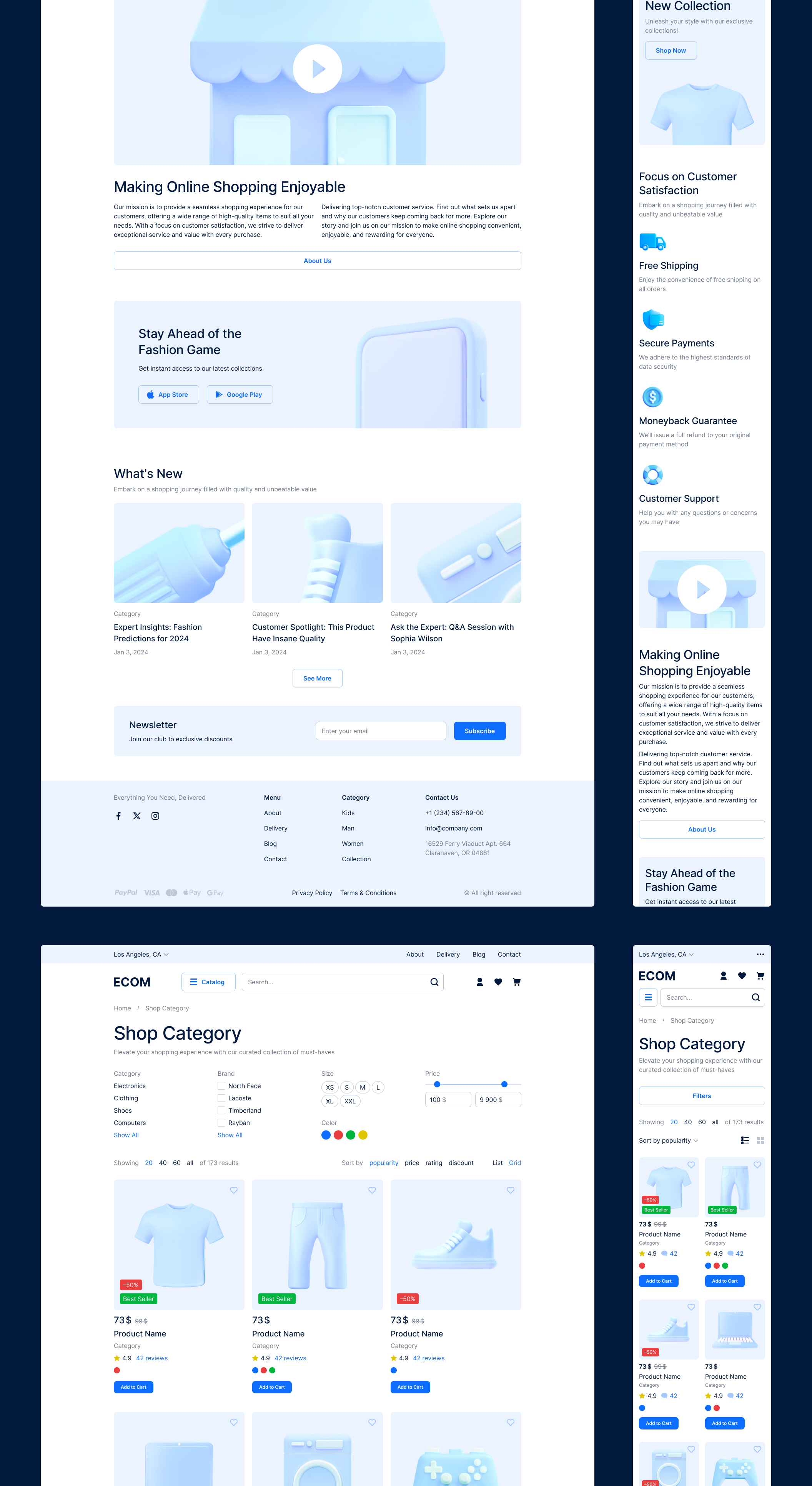 Ecommerce Wireframe