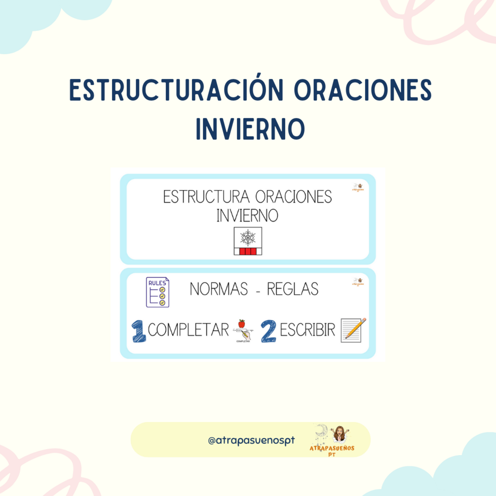 ESTRUCTURA ORACIONES - VOCABULARIO INVIERNO