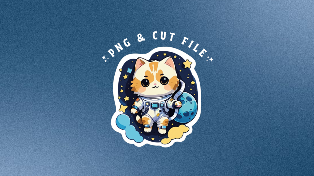 Space cat / Sticker / PNG image