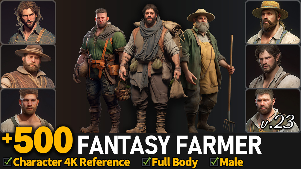 500 Fantasy Female Prisoner (Full Body) - Character Reference Image ...