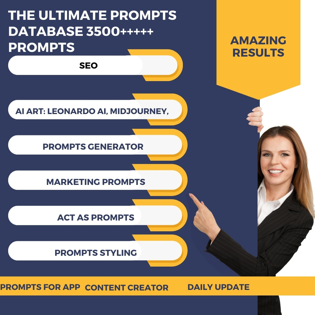 The Ultimate Prompts Data Base 3500+++++ Prompts