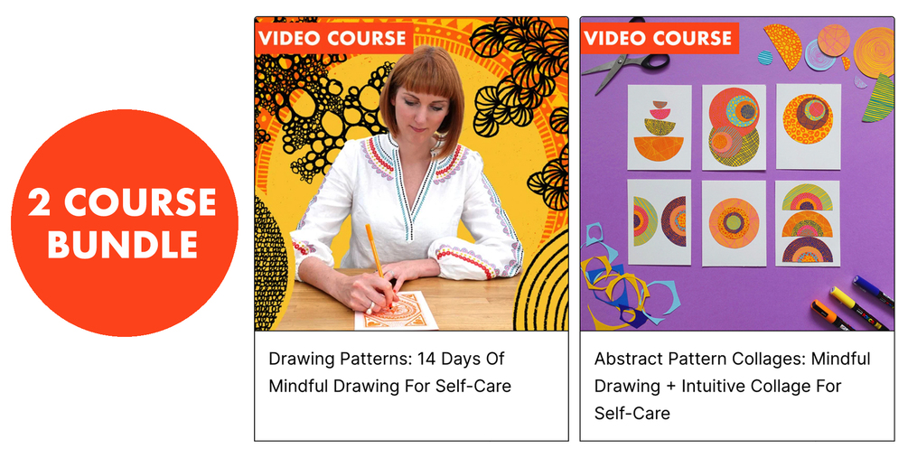 Mindful Art-Making For Self Care: 2 Course Bundle