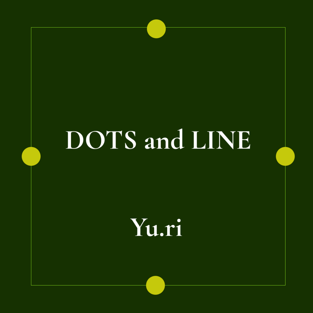 Dots and line.