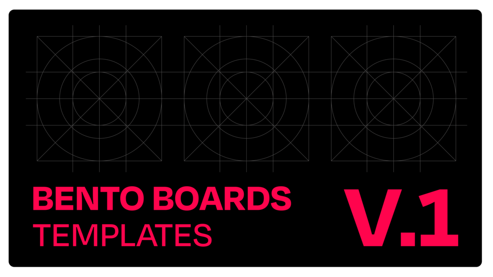 Bento Boards Templates - Vol. 1