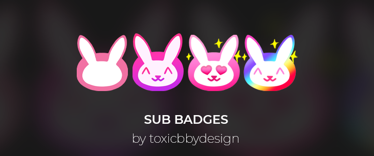 (P2U) D.Va Overwatch Sub Badges
