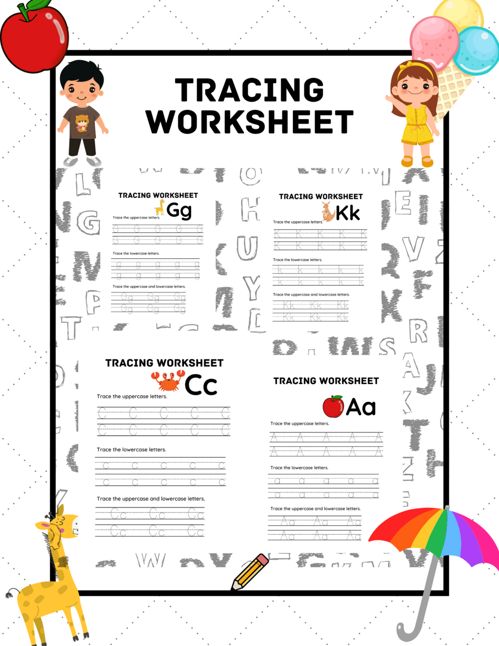 TRACING WORKSHEET