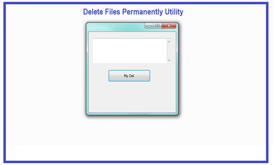 Delete Files Permanently Utility