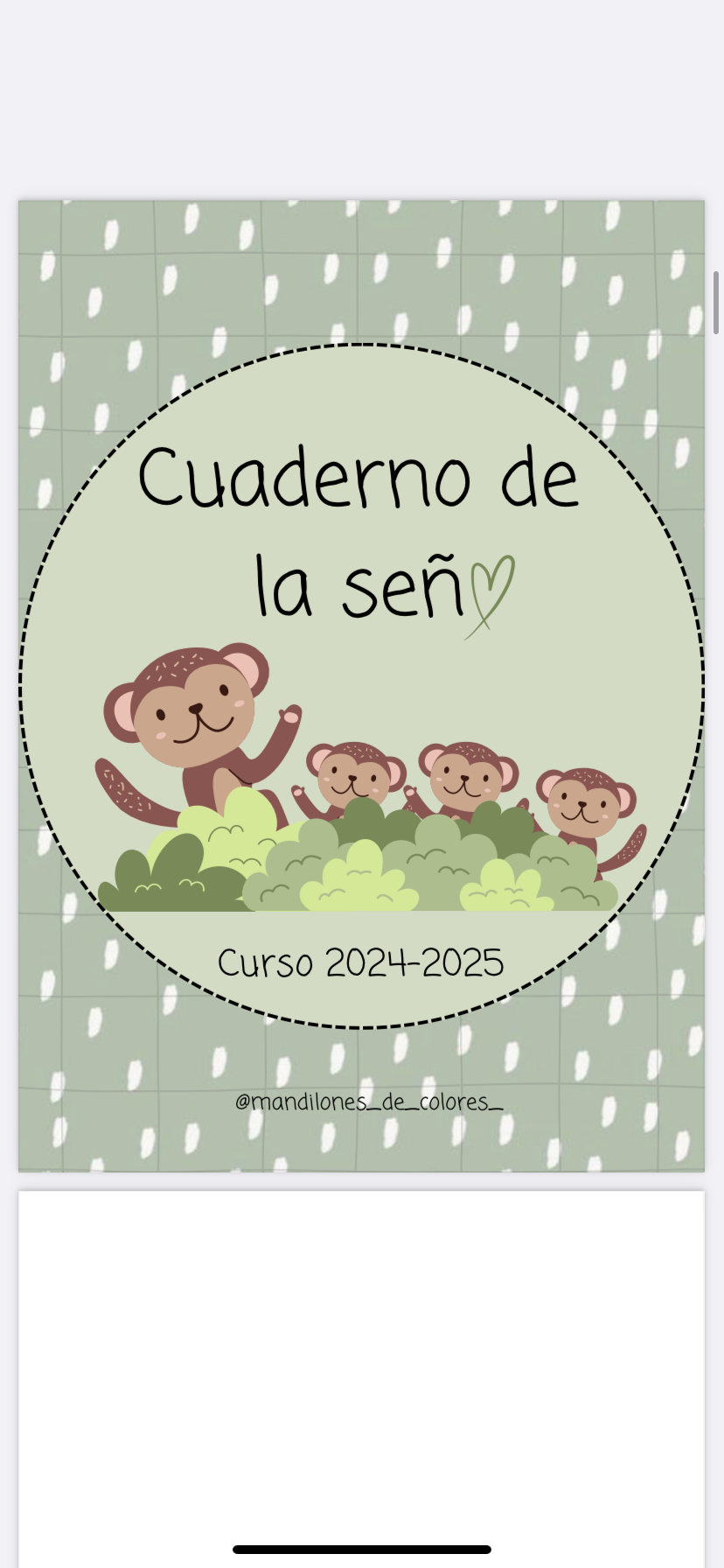 Cuaderno de la maestra 24/25 💚