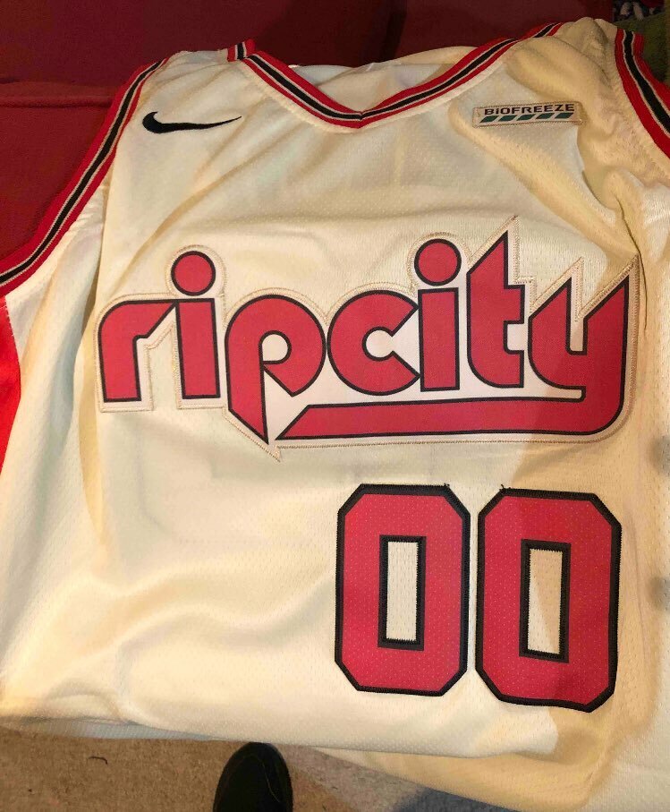 Carmelo Anthony Portland Trailblazers Rip City White Jersey