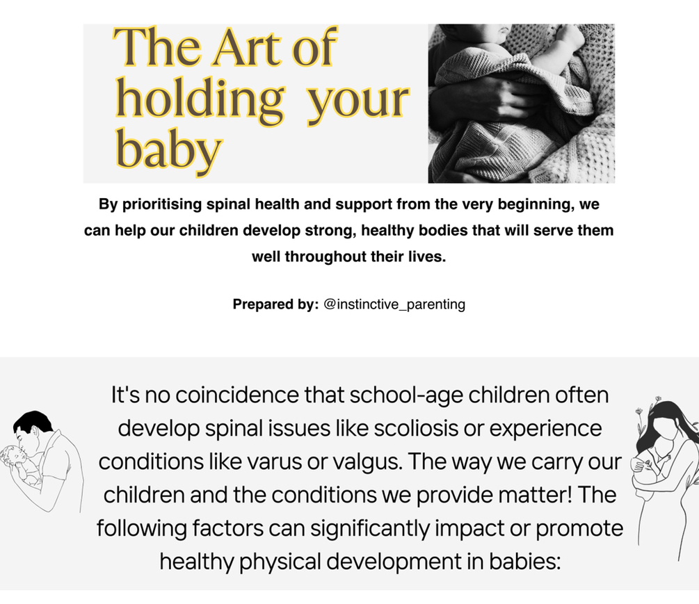 A free guide on how to hold your baby