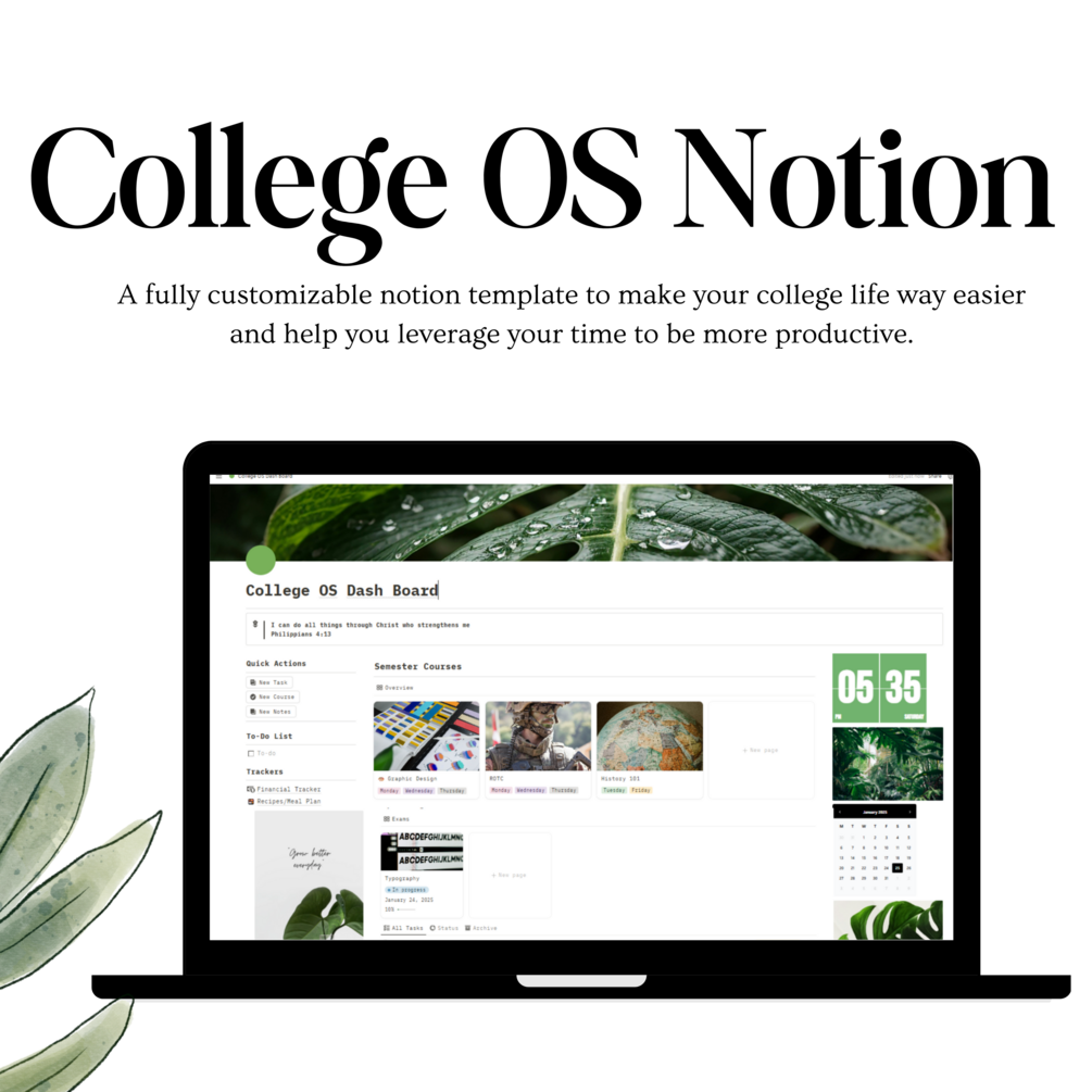 College OS - College Management System for Notion