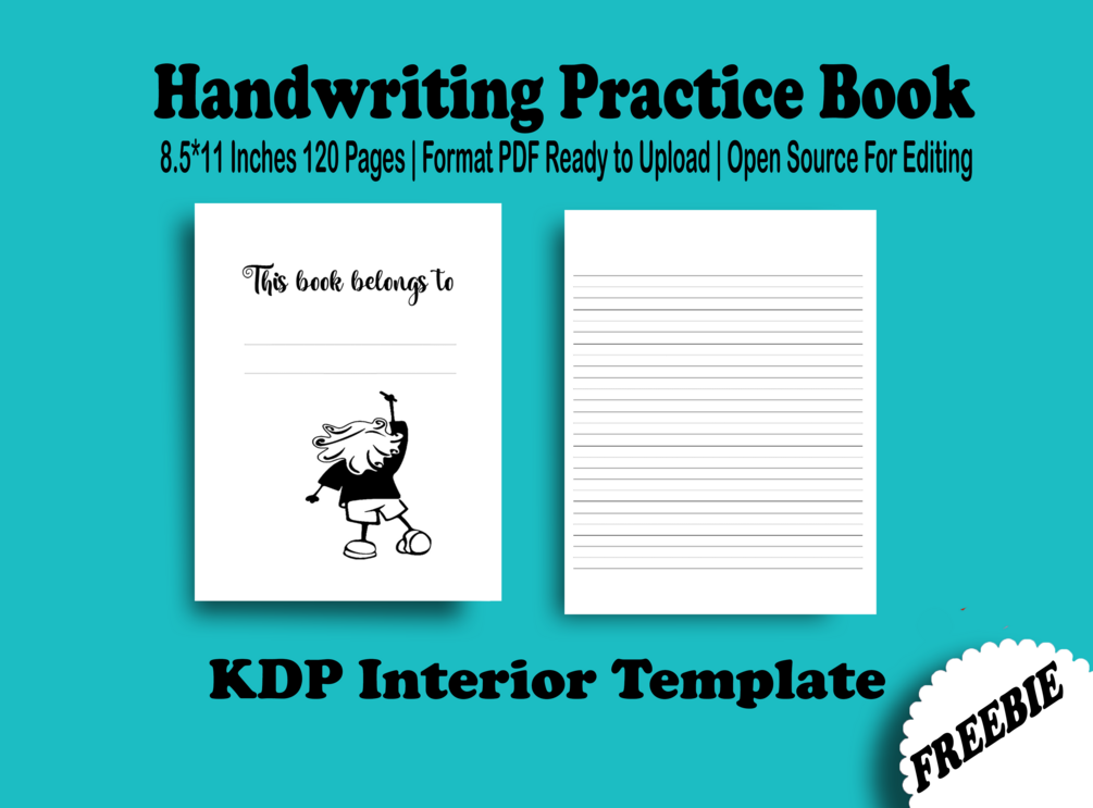 Handwriting Practice Book Interior