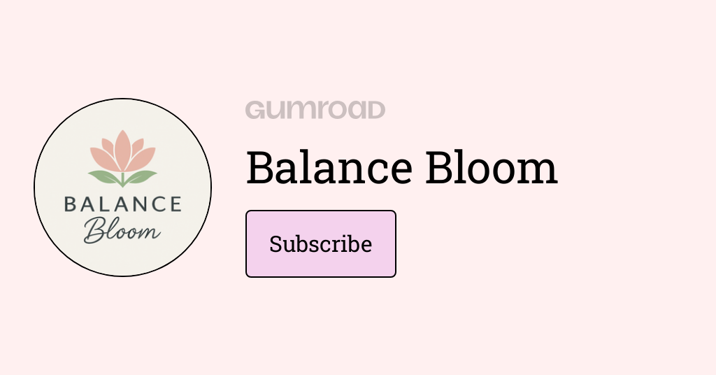 Balance Bloom