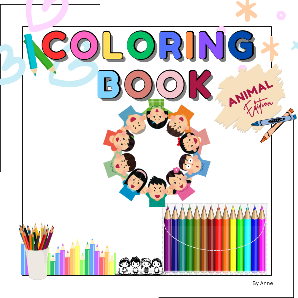 COLORING BOOK FOR KIDS | ANIMAL EDITION 100 PAGES