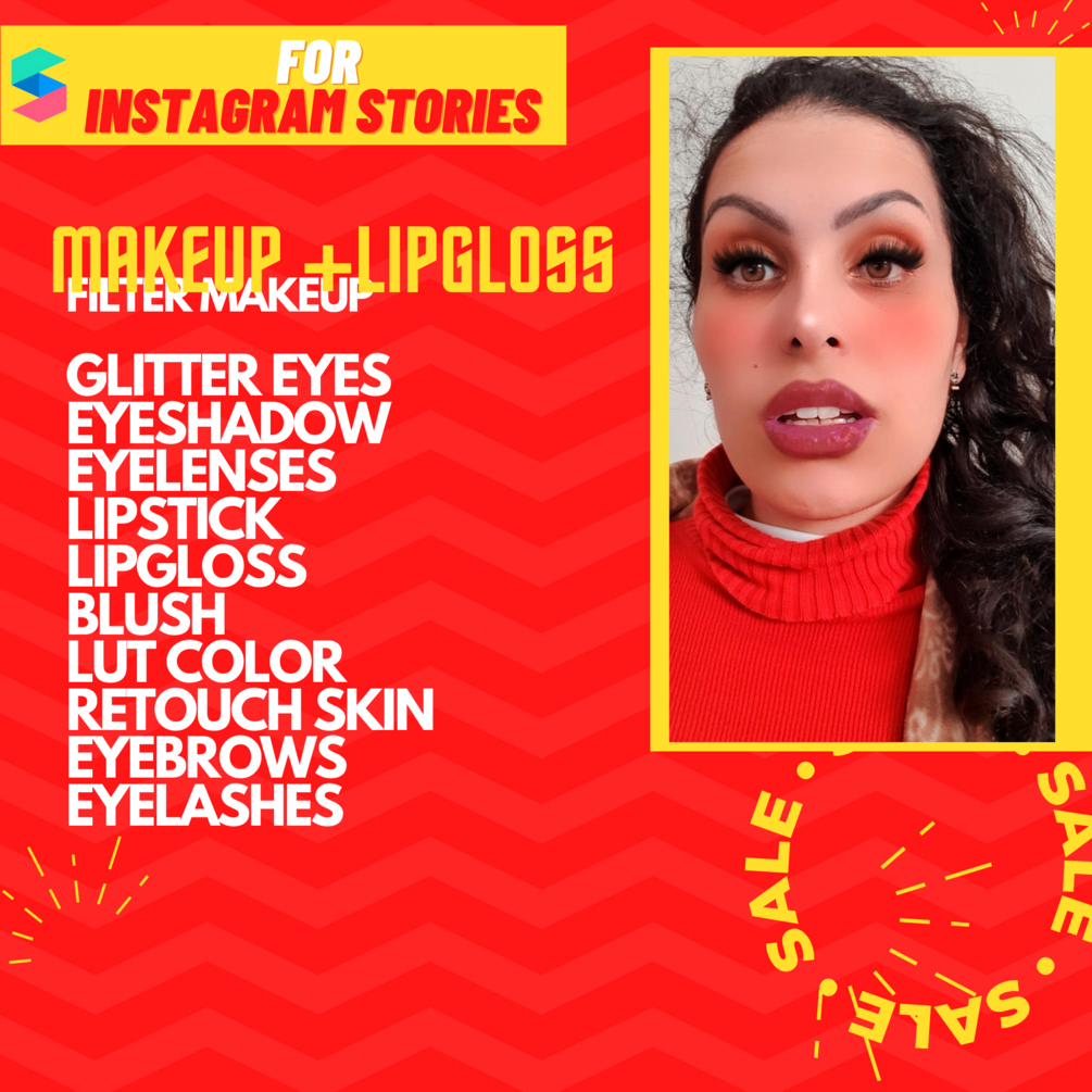 MAKEUP COM LIPGLOSS SPARK AR FILTER