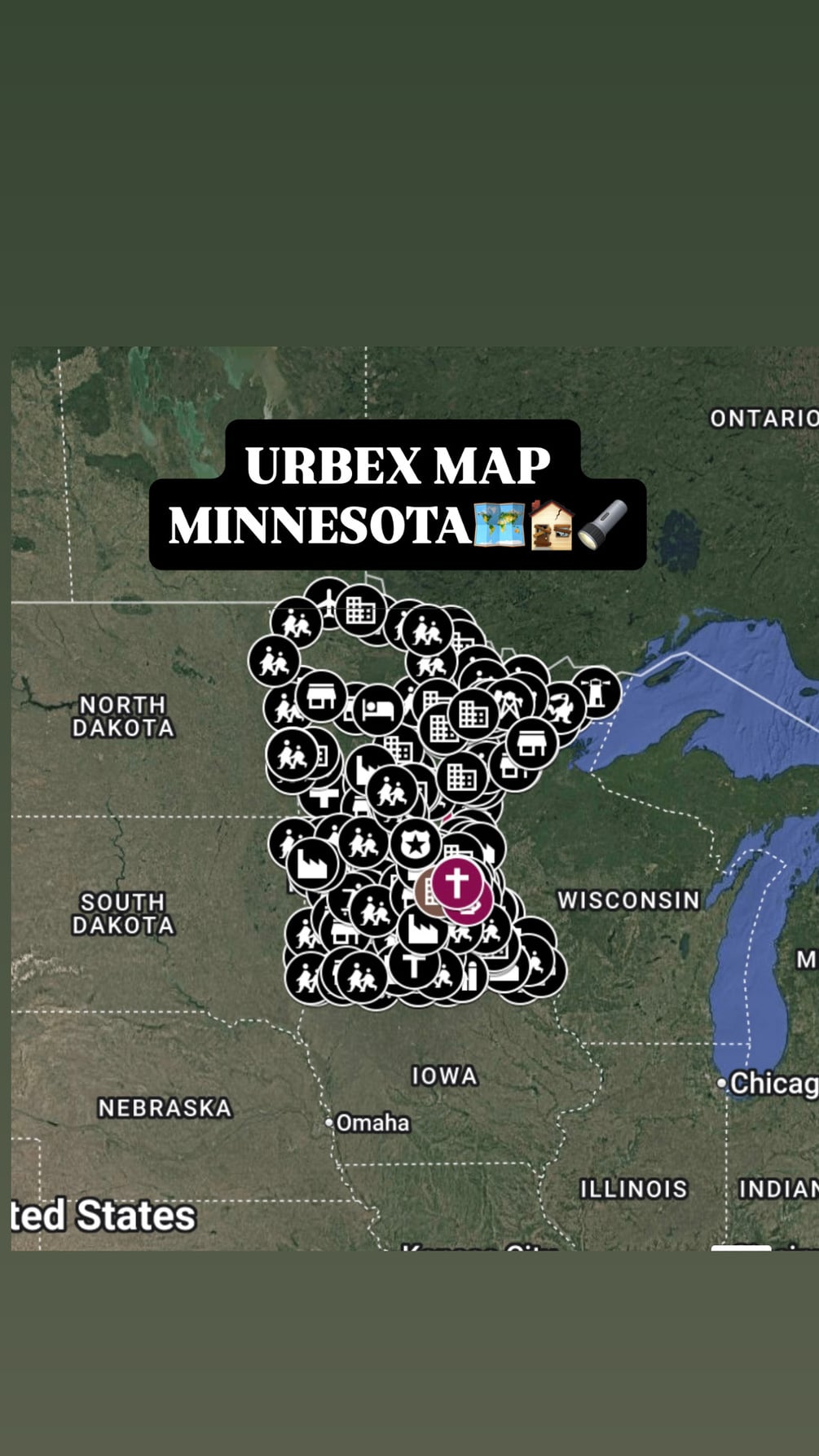 URBEX MAP MINNESOTA