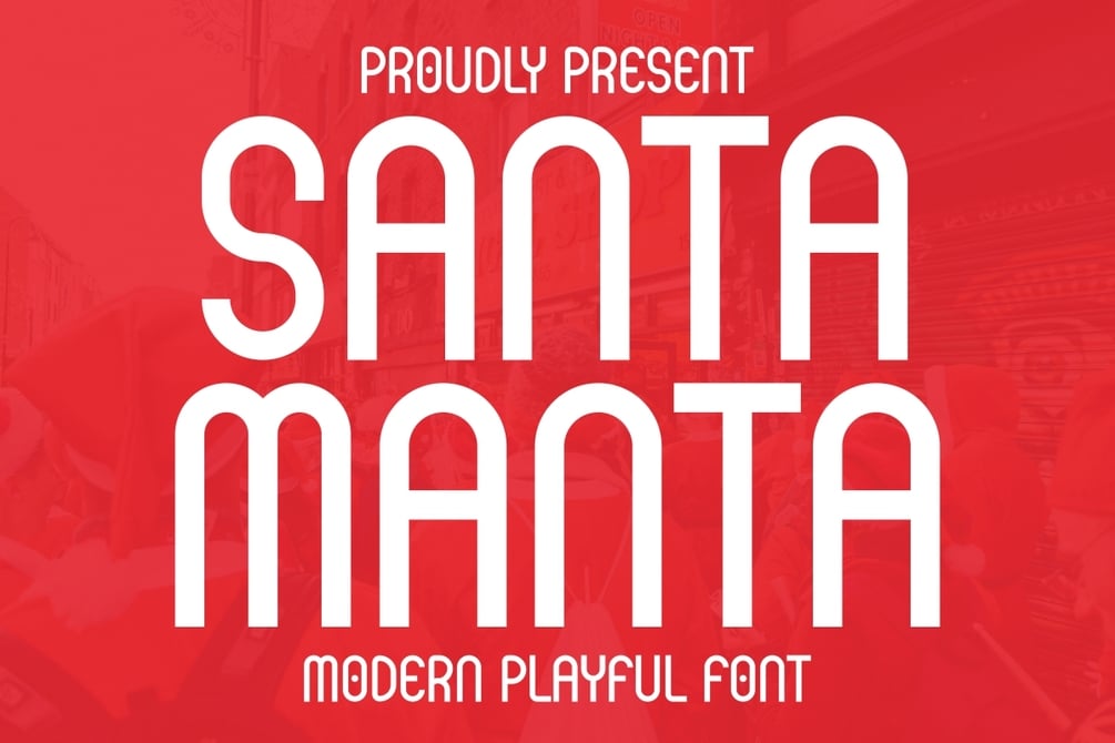 Santa Manta - Modern Playful Font
