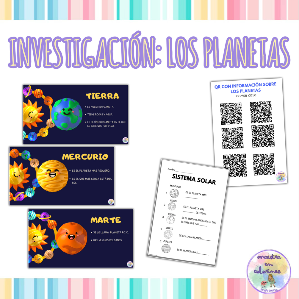 INVESTIGACIÓN (códigos QR): los planetas