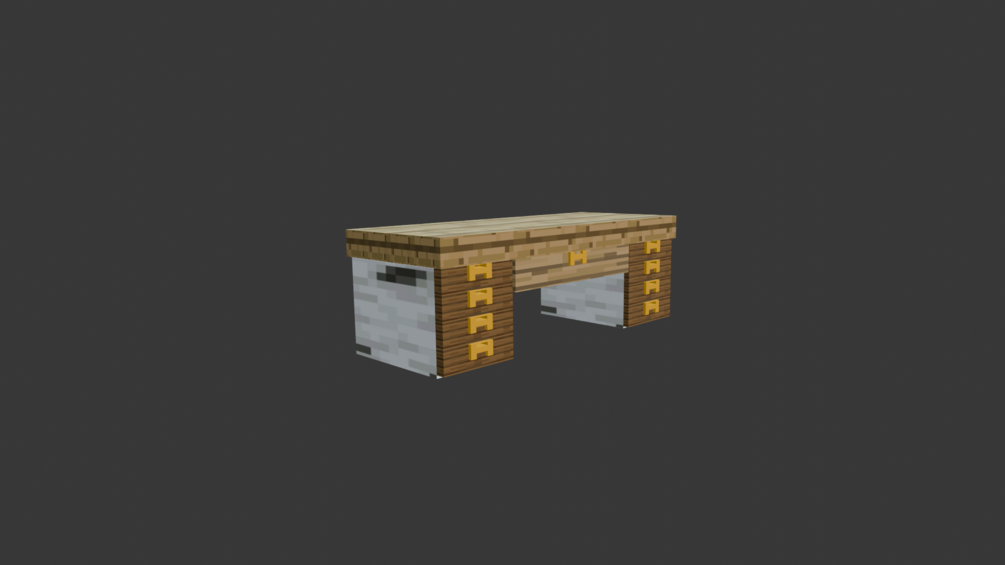 Minecraft Desk (Blender 4.1)