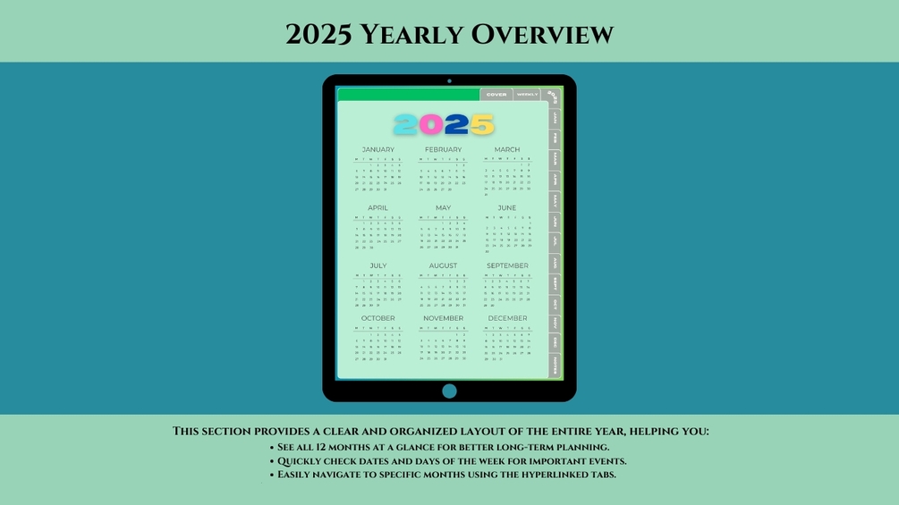 2025 Digital Planner (Portrait)