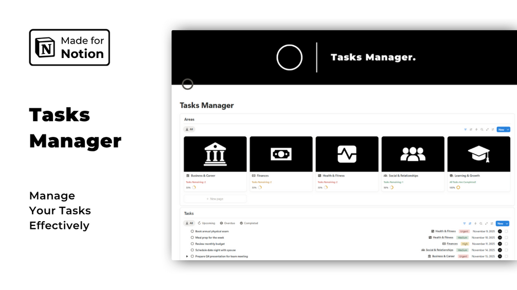 Notion Tasks Manager