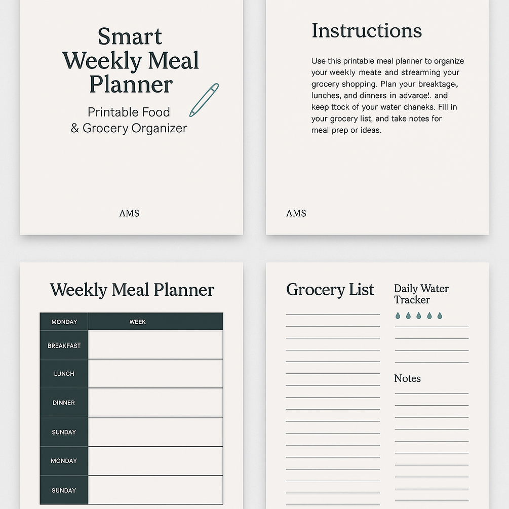 Smart Weekly Meal Planner