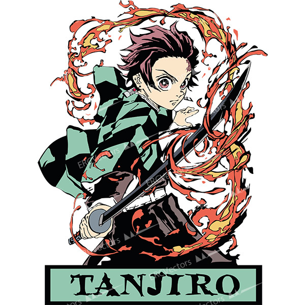 SVG Tanjiro Demon Slayer Vector, PDF , PNG, SVG , AI
