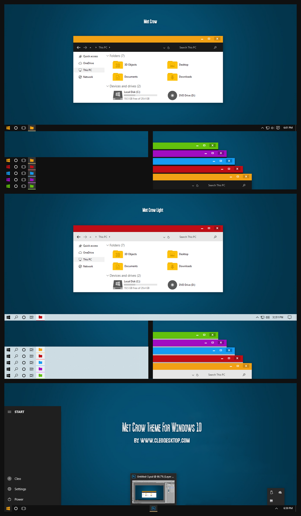 Met Crow Theme For Windows 10