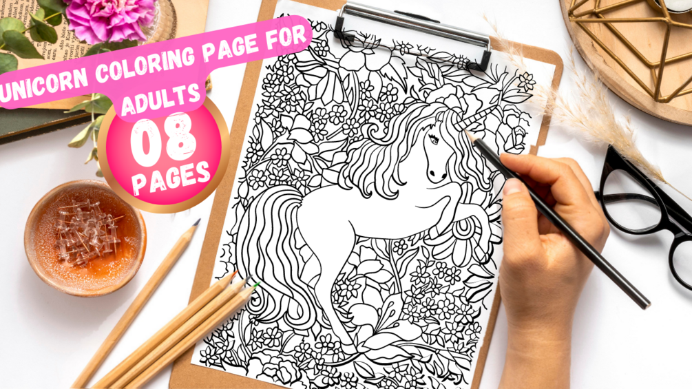 Unicorn Coloring Book: Coloring for children,tweens and teenagers.