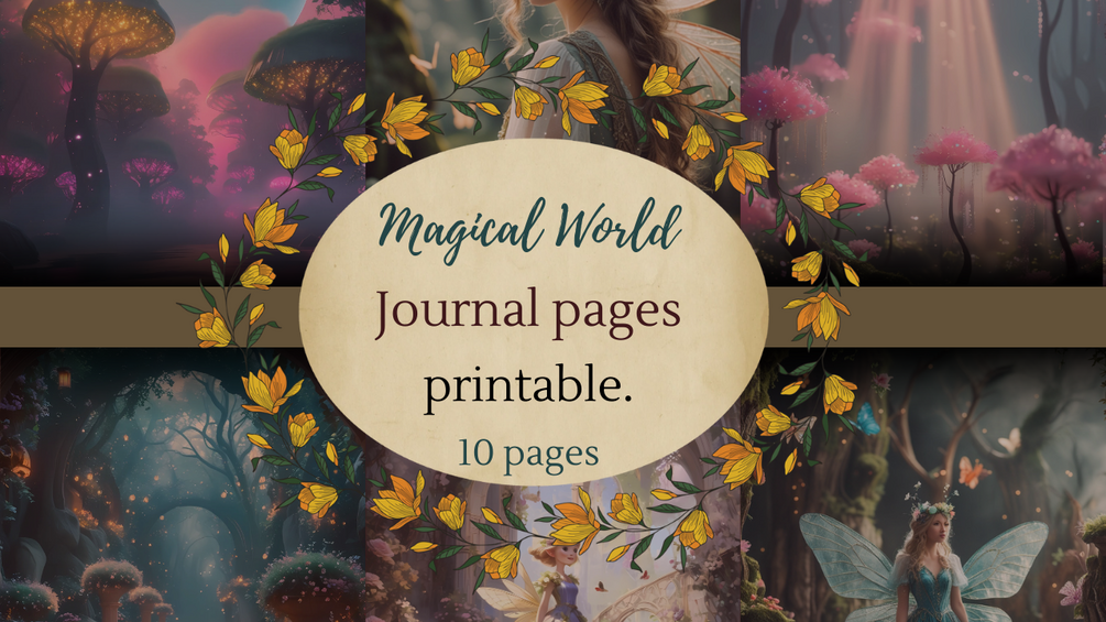 Magical World Journal Pages.