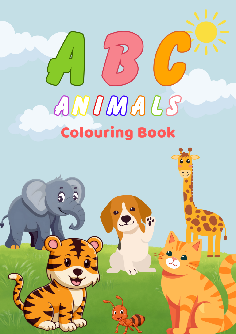 ABC Animal Colouring Book (A-Z Printable for Kids)