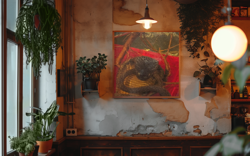 Dead Cobra – Blurred Snake Horror Print (Mask by Mack Escrow)