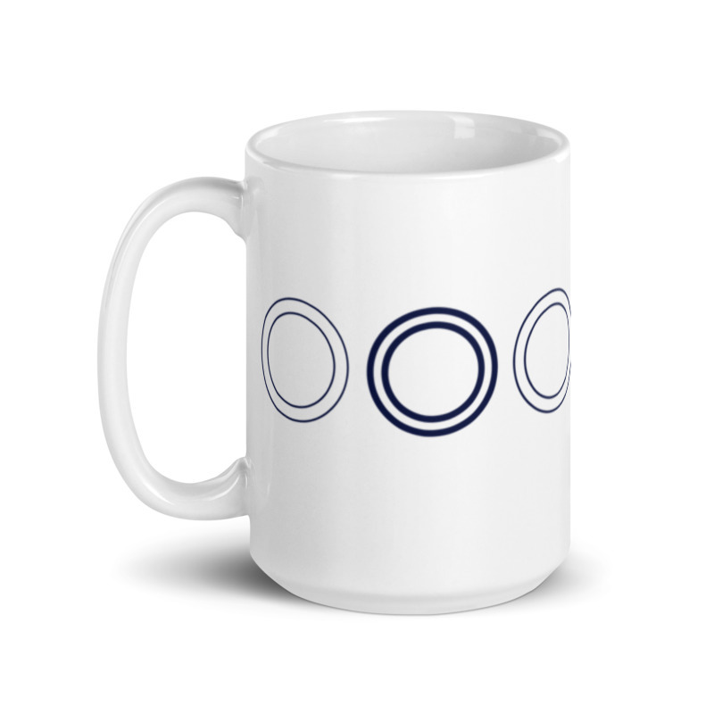 Explorers' Minimalist design Mug | Simple Design White Color Mug